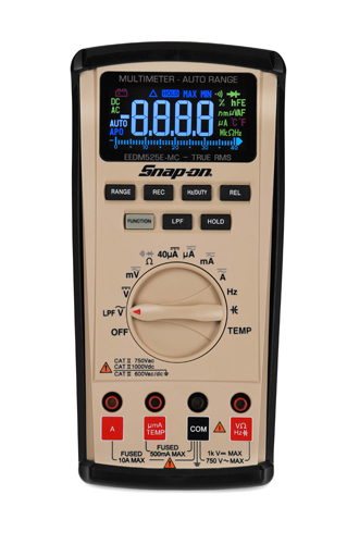 Auto-Range Digital Multimeter With True-RMS and Backlit Color Display