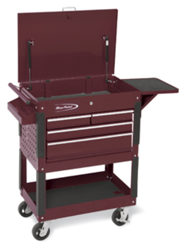 Roll Cart, Locking Flip-Top, Four Locking Drawers, Screwdriver ...
