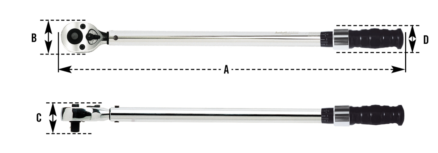 CDI Torque 3/8" Drive Comfort Grip Dual Scale Micrometer Adjustable ...